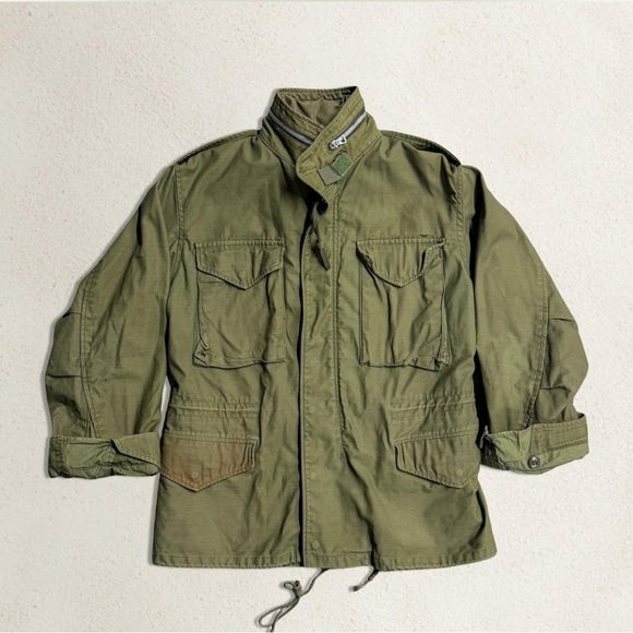 Vintage | Jackets & Coats | Vintage Authentic M65 Olive Military Field ...